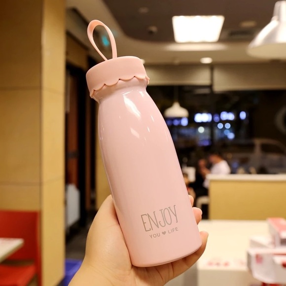 Other | Pastel Pink Water Bottle Strawberry Milk Color | Poshmark